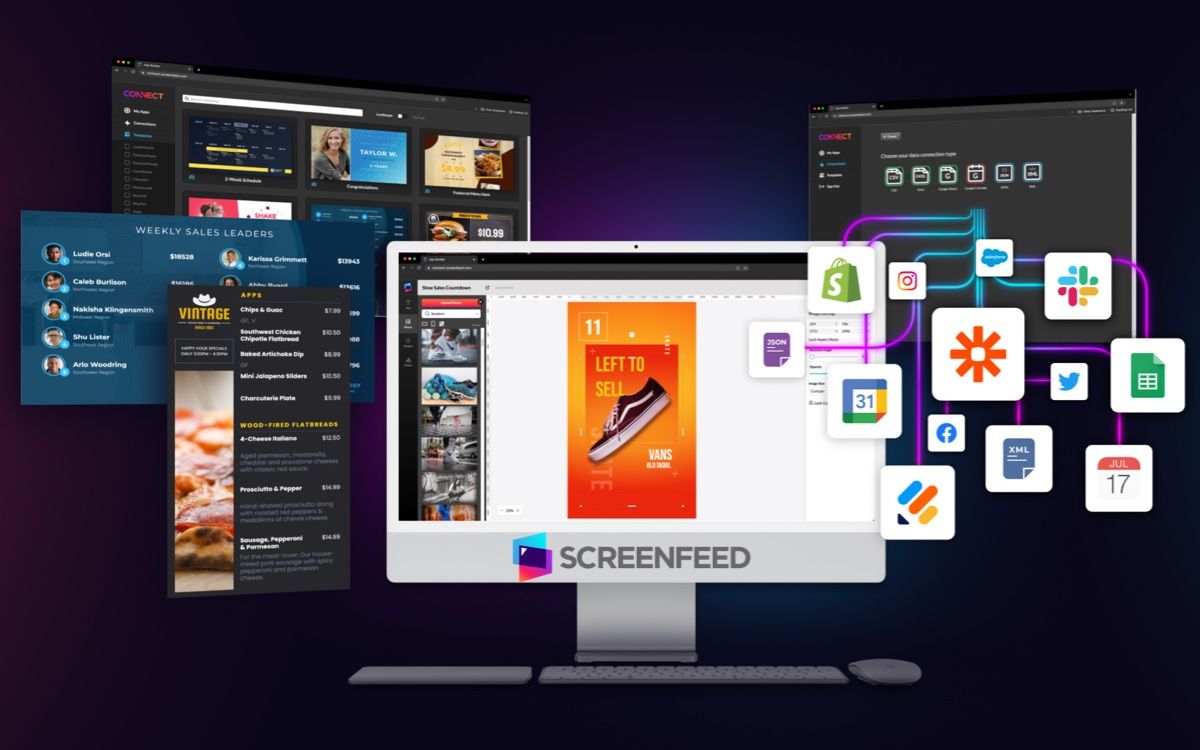 Play Digital Signage Feature: Screenfeed x HTML5 Plugin