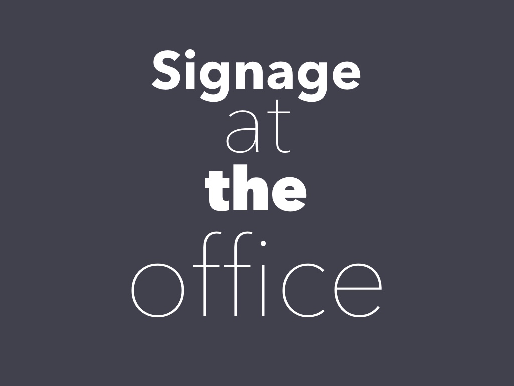 How to use digital signage in the office - Play Digital Signage